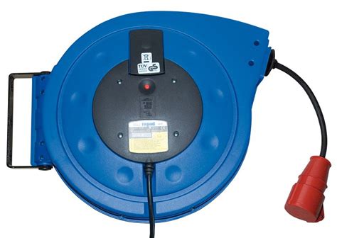 Rapid Automatischer 400 V~ Kabelaufroller Mit 20 M Kabel Zur Wand Oder