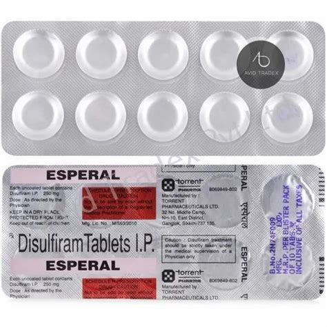 Esperal Alcohol De Addiction Medicine At ₹ 30strip In Nagpur Id