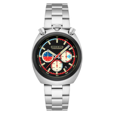 Cadola Testa Di Toro Chronograph Quartz Black Dial Mens Watch Cd 1058