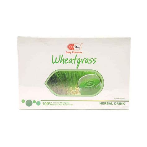 Easy Pha Max Wheatgrass Drink 2g X 66 Sachets Halal Certified Vegan Friendly 100 Natural