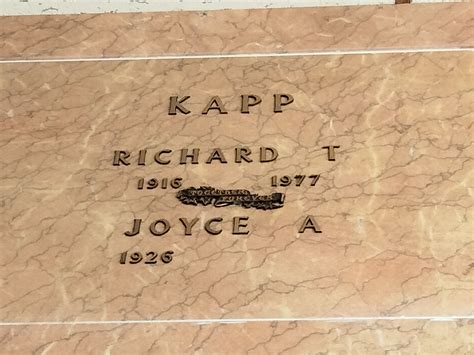 Richard Thomas “kappy” Kapp 1916 1977 Find A Grave Memorial