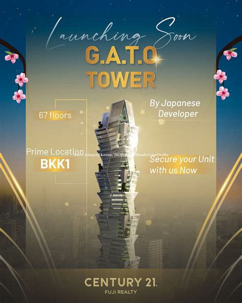 G A T O Tower Japanese Project Luxury Living In Bkk1 Phnom Penh