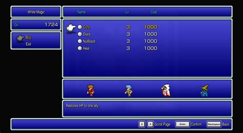Final Fantasy 1 Magic List All Ff1 Spells Their Effects And How To Get