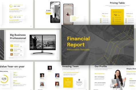 Financial Report Powerpoint Template Incl Financial And Business Envato