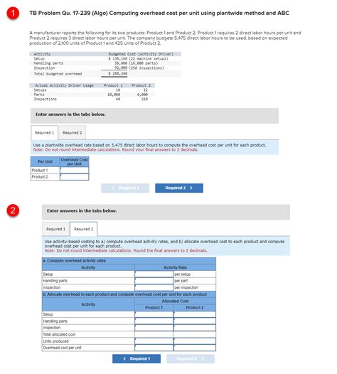 Solved 1 ﻿tb Problem Qu 17 239 Algo ﻿computing Overhead