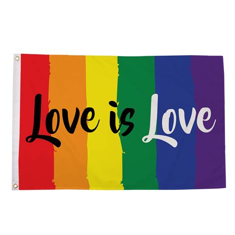 Love Is Love Rainbow 5ft By 3ft Premium Pride Flag The Pride Shop®