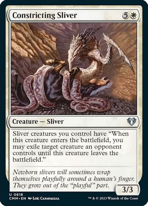 Constricting Sliver Commander Masters Magic The Gathering
