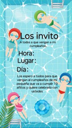 Invitaciones De Albercada Para Editar
