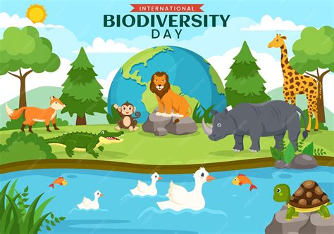 Premium Vector World Biodiversity Day On May 22 Illustration With