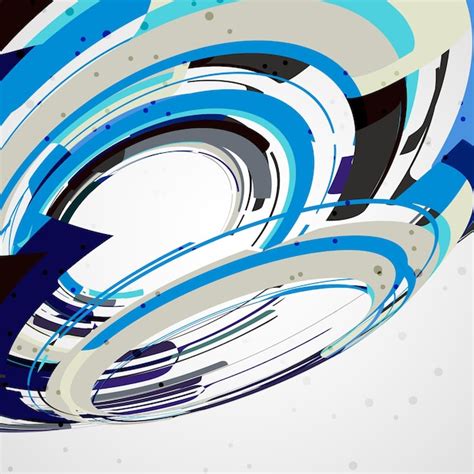 Premium Vector Futuristic Abstract Shape Illustration Technology Background