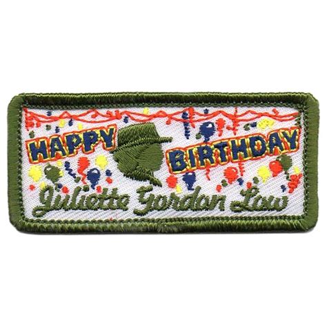 Happy Birthday Jgl Patch • Advantage Emblem And Screen Printing