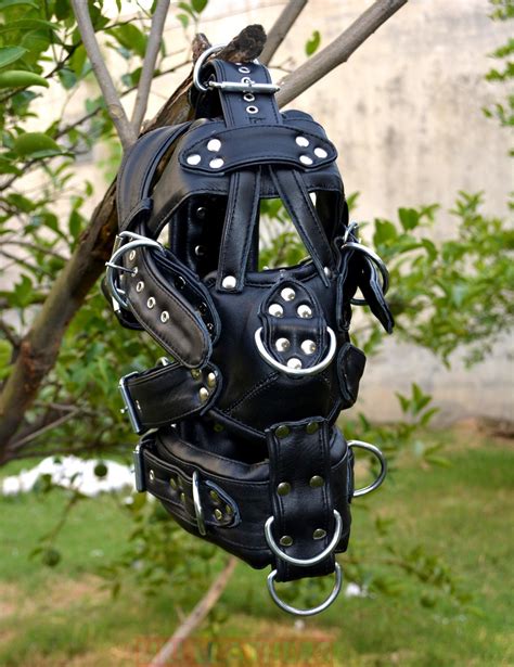 Leather Bondage Muzzle Gag Mri Leathers
