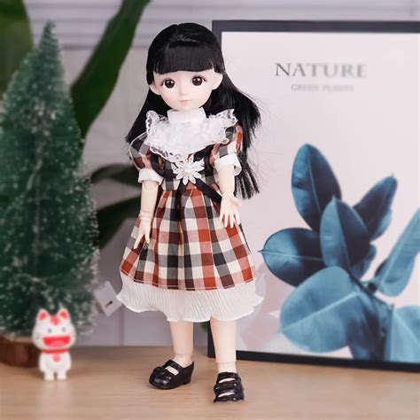16 Sd 30cm Bjd With Clothes Long Hair Attractive Eyes Princess Dress