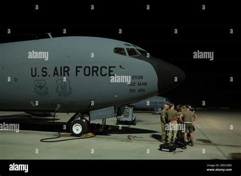 Us Airmen Assigned To The 912th Expeditionary Air Refueling Squadron
