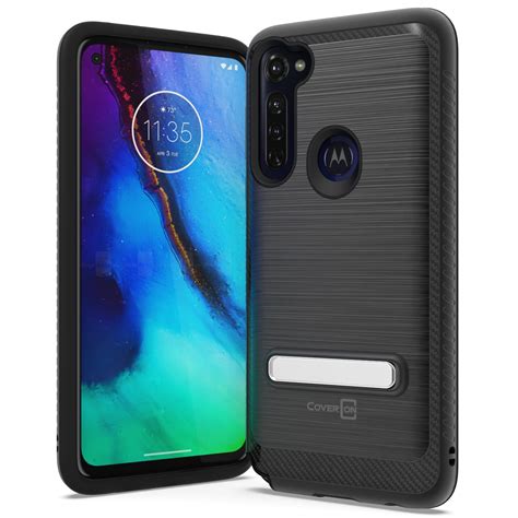 CoverON Motorola Moto G Stylus Case With Magnetic Metal Kickstand Protective Hybrid Phone Cover