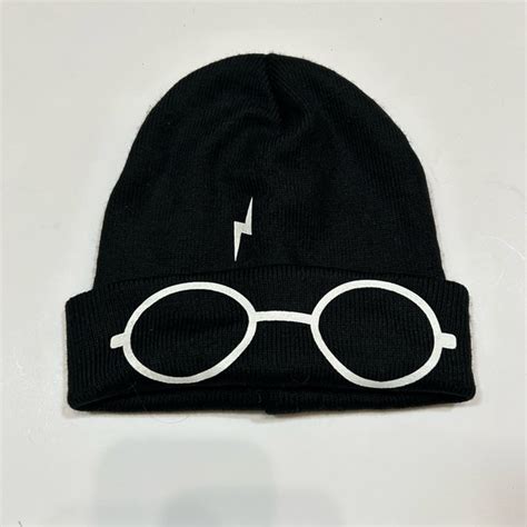 Accessories Harry Potter Glasses Lightning Bolt Scar Knit Beanie