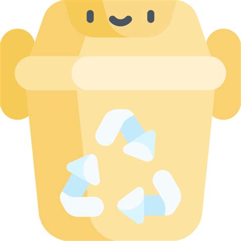 Recycle Bin Kawaii Flat Icon