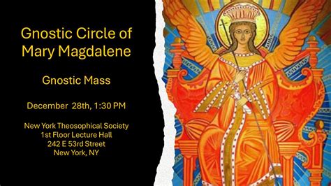 The Gnostic Circle Of Mary Magdalene Celebrating Mass Quest Bookshop Nyc