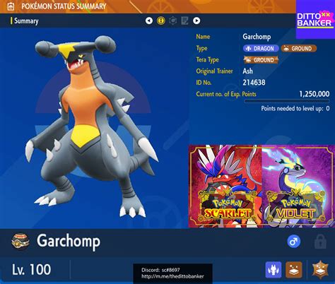Shiny Garchomp Shiny Garchomp Pokemon Scarlet And Violet Nintendo