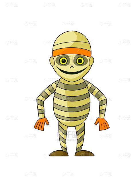 木乃伊免抠元素 人物万圣节卡通木乃伊 素材免费下载 1536像素 Ai格式 编号71064597 千图网