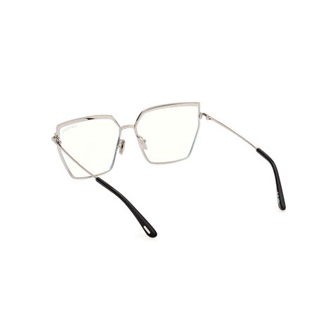 Buy Tom Ford Eyewear Women Silver Cat Eye Eyeglass Frames Ft5946 B 57