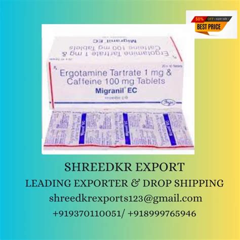 Anti Migraine Medicines Migranil Ec Tablet Manufacturer From Nagpur