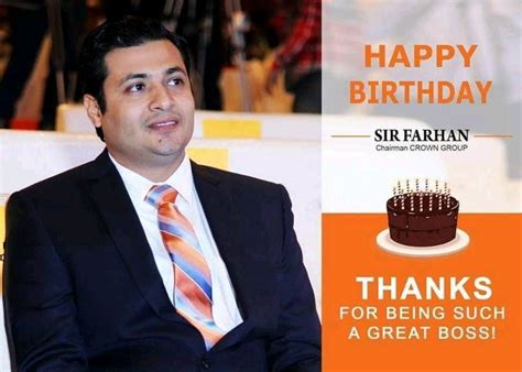 Sikander Ali On Linkedin Respected Sir Farhan Hanif Happy Birthday