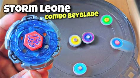 New Storm Leone Combo Beyblade 🔥 Attacking Leone Pocket Toon Youtube
