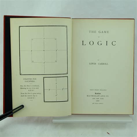 The Game Of Logic By Lewis Carroll Very Good Hardcover 1887 1st