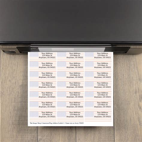 American Flag Address Label The Image Shop The Image Shop