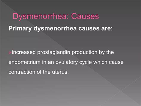 Dysmenorrhea Pptx