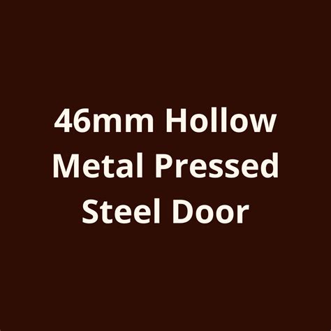 Metal Hmps Door Specification Supreme Metwood