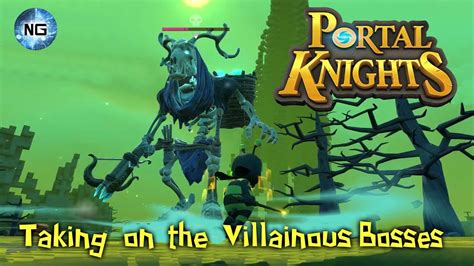 Portal Knights Taking On The Villainous Bosses Youtube