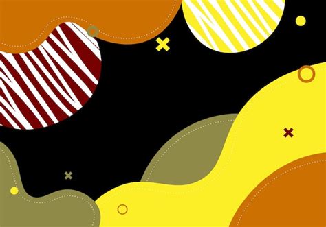 Premium Vector Fluid Shape With Circle Background