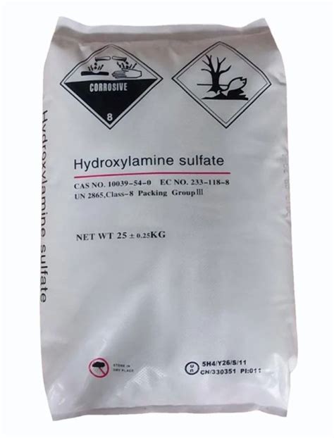 Hydroxyl Amine Sulfate Packaging Type Bag Packaging Size 50 Kgs At