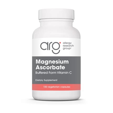 Magnesium Ascorbate Capsules Allergy Research Group