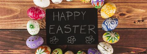 Happy Easter Note Blackboard 4k Wallpaper Download