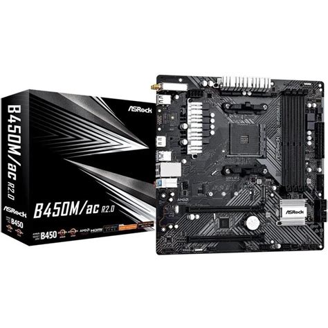 Placa Base Asrock B450m Ac R2 0 Amd Am4 Micro Atx
