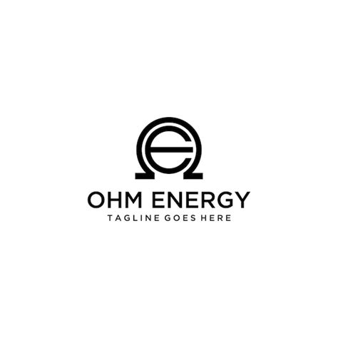 Premium Vector Creative Modern Ohm With E Sign Abstract Logo Design Illustration
