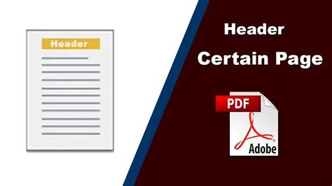 How To Add Header From Certain Page In PDF With Adobe Acrobat Pro Adobe Acrobat Adobe Ads
