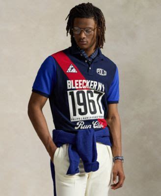 Polo Ralph Lauren Mens Classic Fit Mesh Graphic Polo Shirt Macys