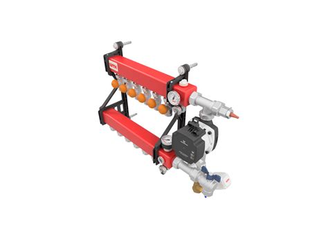 Stalen Verdeler Met Ht Module Wth Vloerverwarming