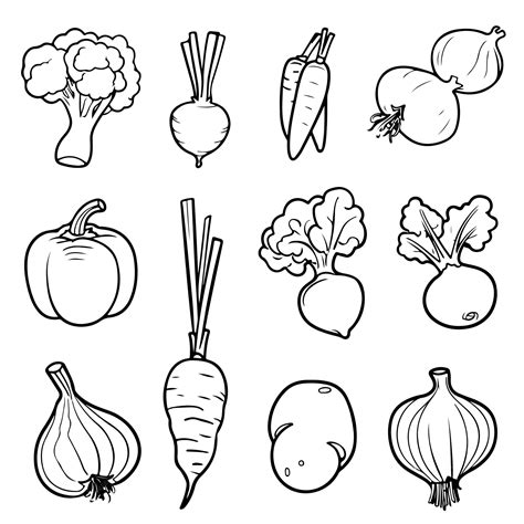 Premium Vector Black And White Illustration Of Hand Drawn Set Of
