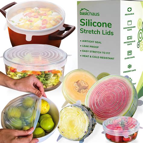 True Nature Silicone Stretch Food Covers 12 Pk 100