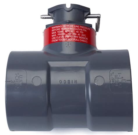 Pin Lock Tee Pvc 4 Inch Flow Hach