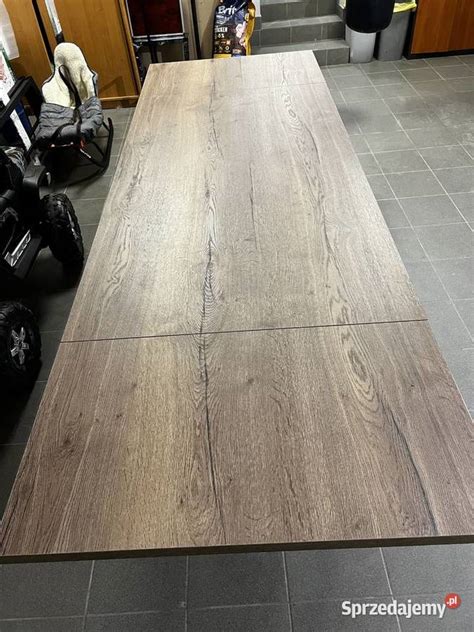 Stół Industrialny Loft Egger Dąb Halifax Tabak Rozkładany Grzybno Sprzedajemypl