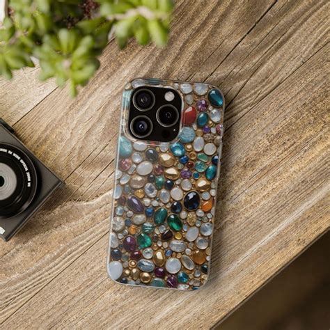 Gold And Gemstone Flexi Case Colorful Phone Cover Unique Valentine