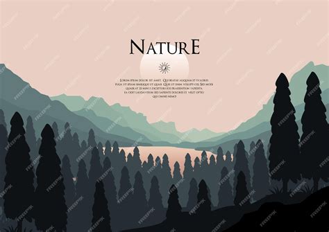 Fondo De Naturaleza V2 Vector Premium