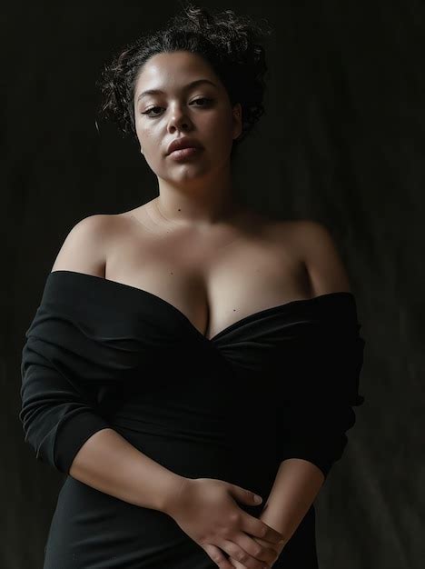 Premium Photo Hot Sexy Fashion Curvy Model In Attractive Pose Fashion