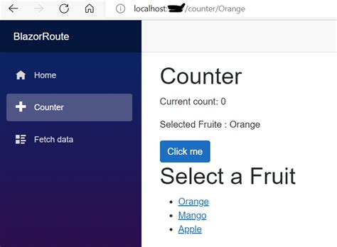 Blazor Route Parameter